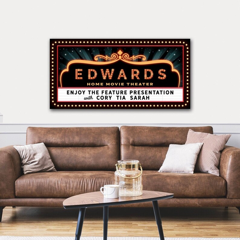 Marquee Sign Now Showing Movie Theater Sign | Etsy