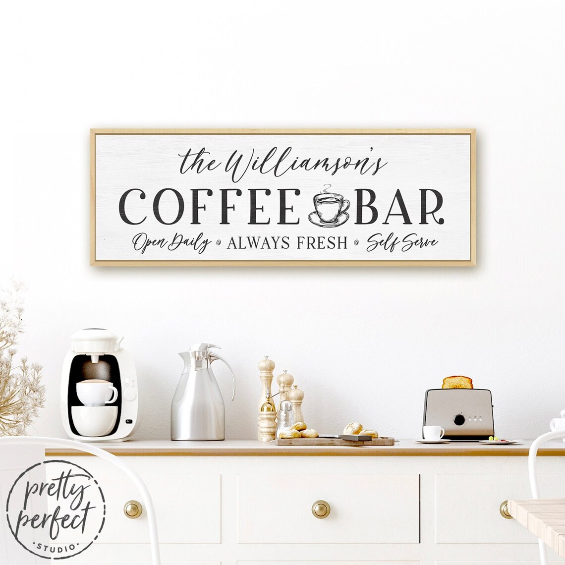 Personalized Coffee Bar Sign Coffee Shop Sign Coffee Bar - Etsy