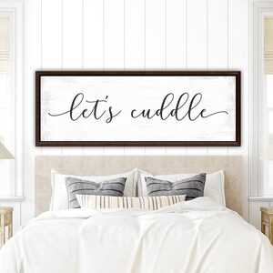 Let's Cuddle Sign Let's Cuddle | Etsy