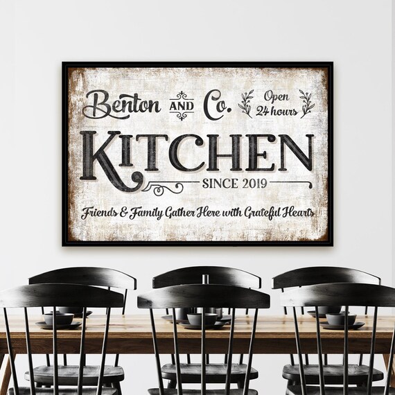 Kitchen Signs Personalized Custom Kitchen Sign - Etsy