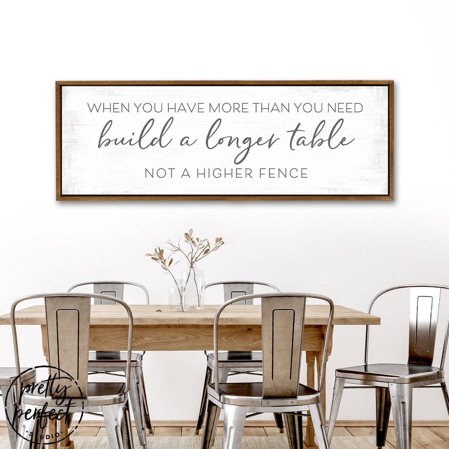 When You Have More Than You Need Build A Longer Table Not a | Etsy