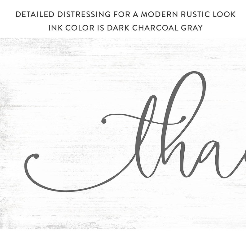 Large Thankful Sign Thankful Sign for Wall Thankful - Etsy