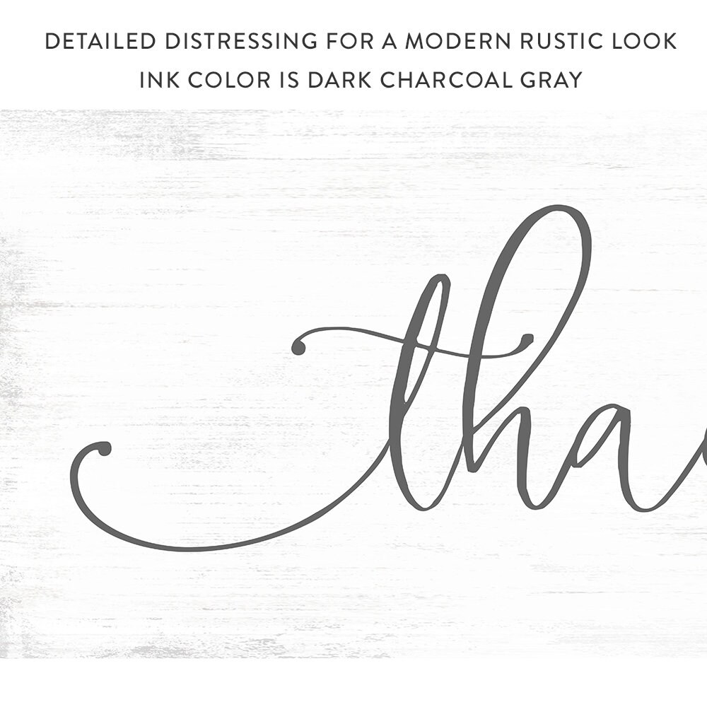 Large Thankful Sign Thankful Sign for Wall Thankful | Etsy