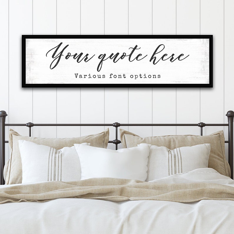 Create Custom Quote Sign Personalized Master Bedroom Above - Etsy