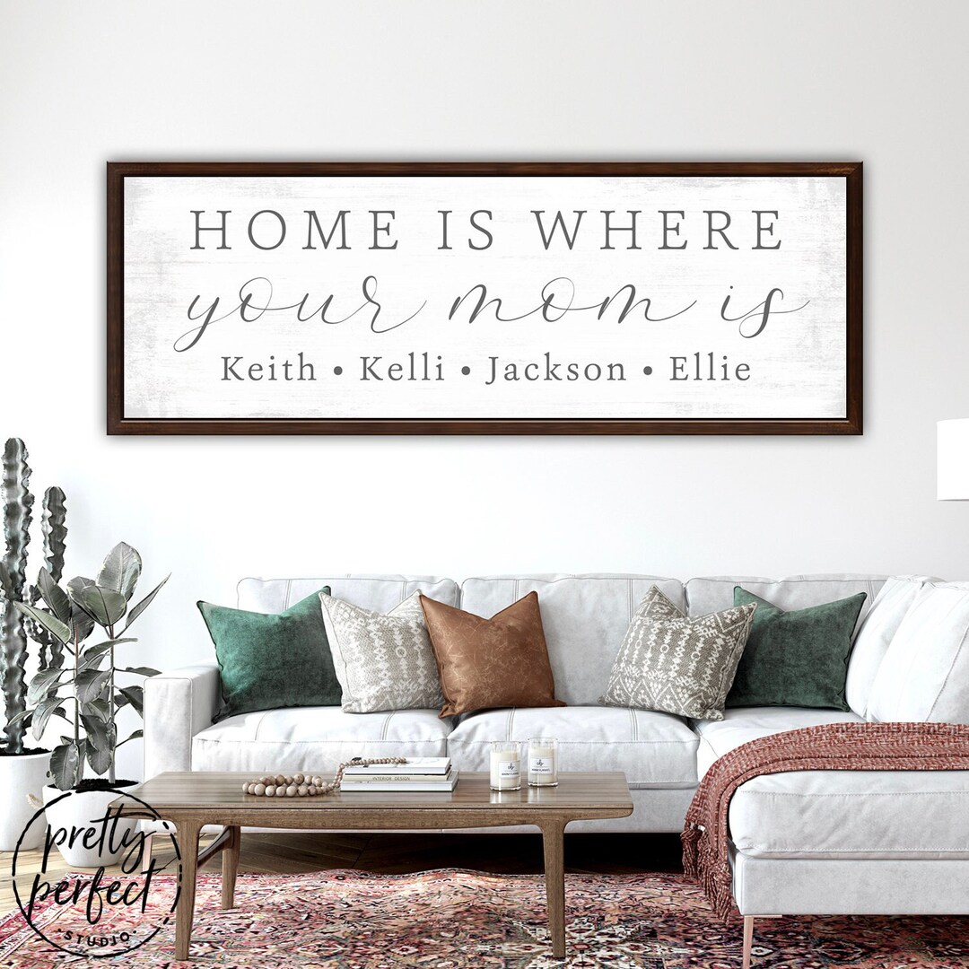 Home is Where Your Mom is Sign Home is Where Your Mom Is - Etsy