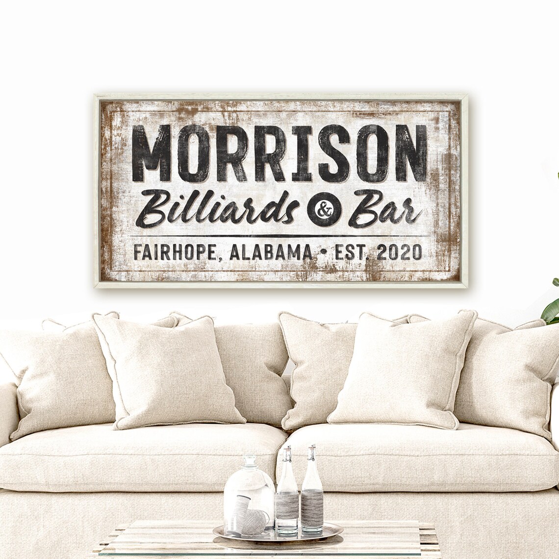 Custom Billiard Sign Pool Table Sign Billiards and Bar | Etsy