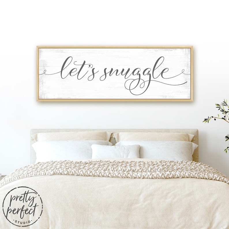 Let's Snuggle Sign Let's Snuggle Lets Snuggle - Etsy