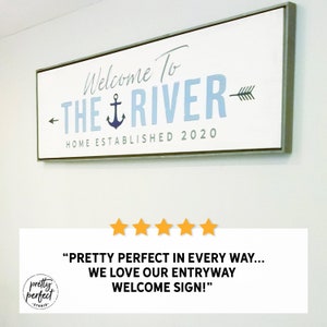 Custom River Sign Welcome to the River House Personalized | Etsy