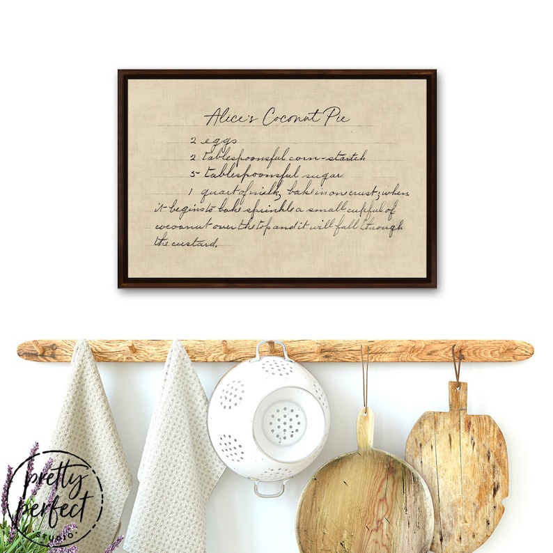 Personalized Recipe for Wall Family Recipe Sign Recipe - Etsy