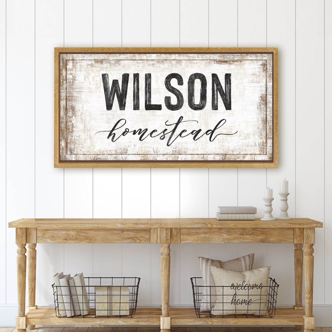 Homestead Signs Personalized Last Name Homestead Sign - Etsy