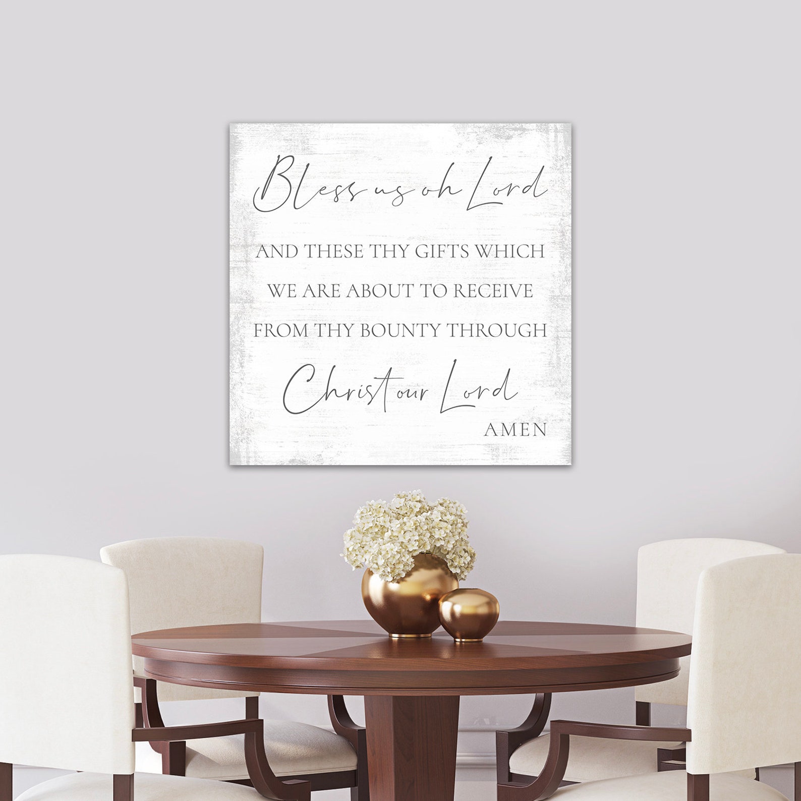 Bless Us Oh Lord Sign | Bless Us Oh Lord for These Thy Gifts - Etsy