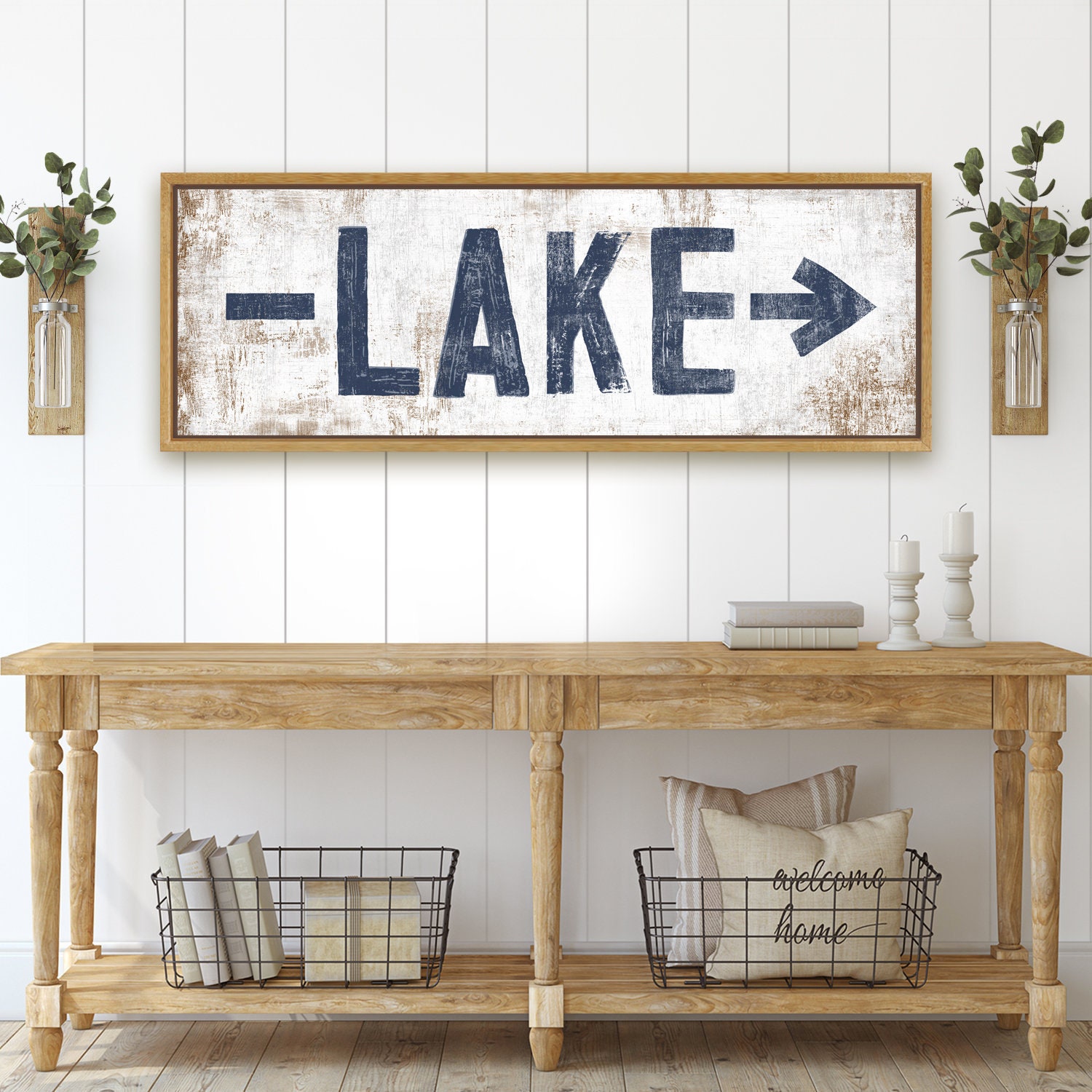 Lake House Sign Lake Sign With Arrow Lake Arrow | Etsy