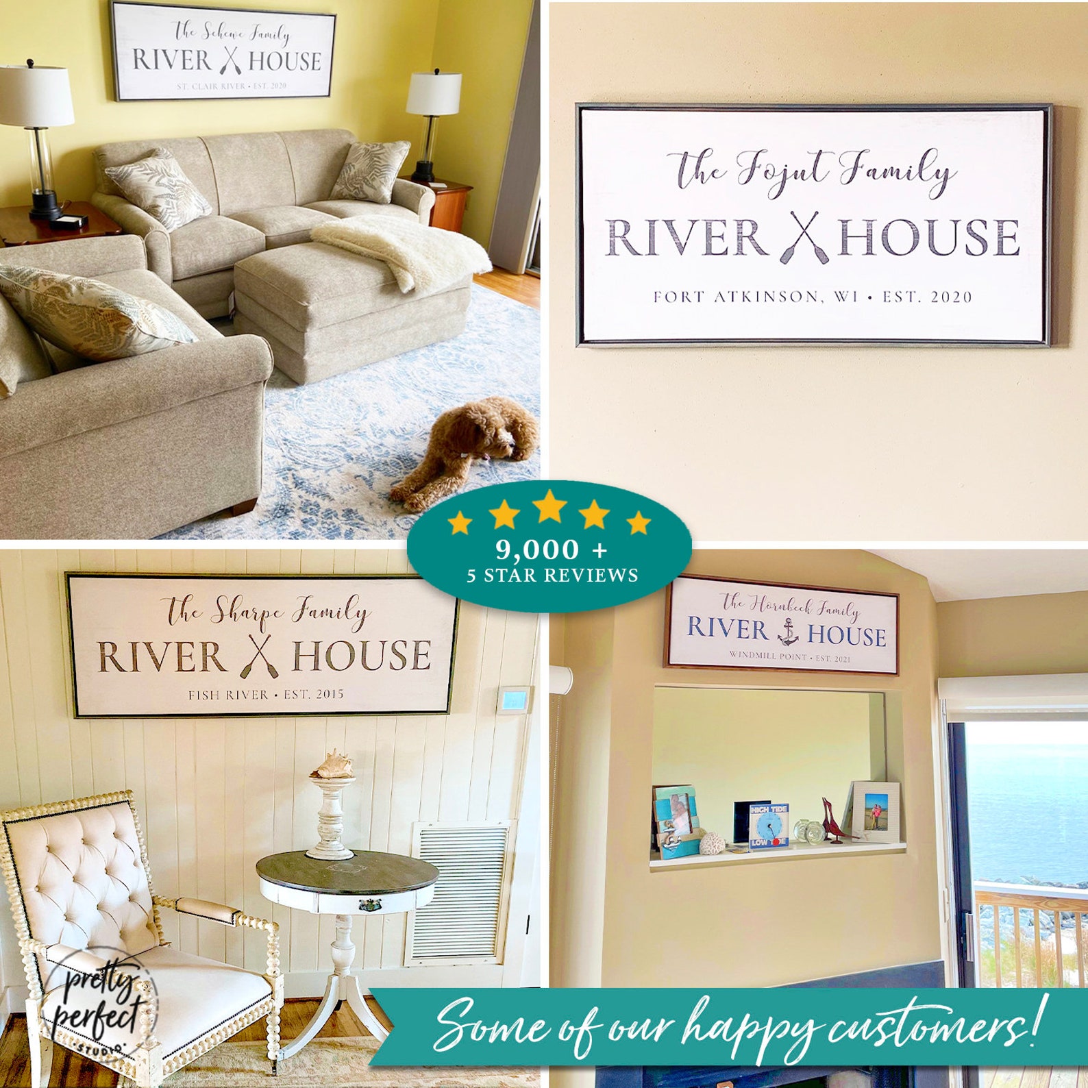 River Signs Personalized Welcome to the River House Sign | Etsy