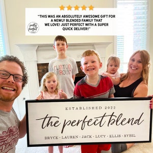 The Perfect Blend | Blended Family Sign - Etsy