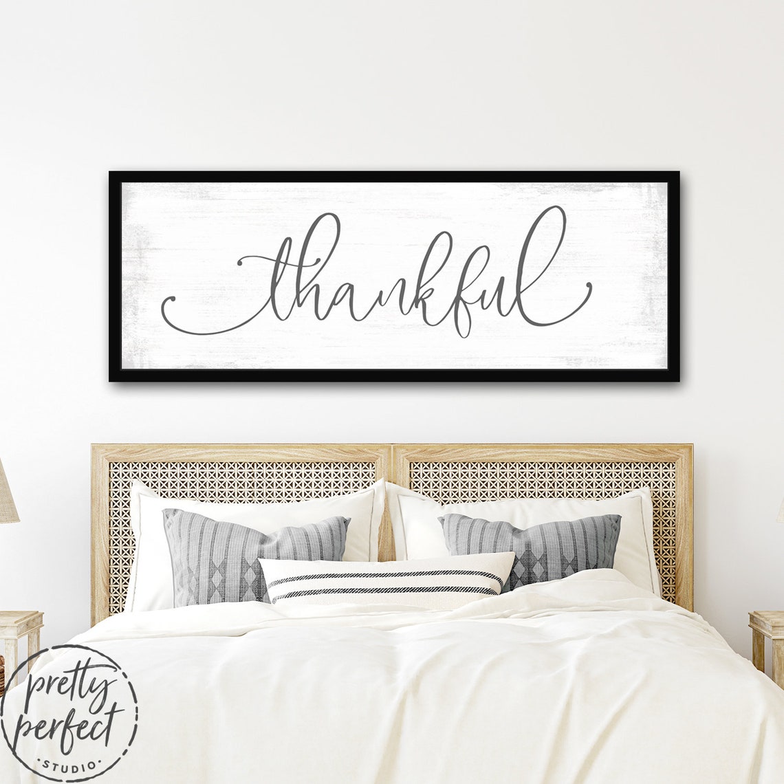 Large Thankful Sign Thankful Sign for Wall Thankful | Etsy