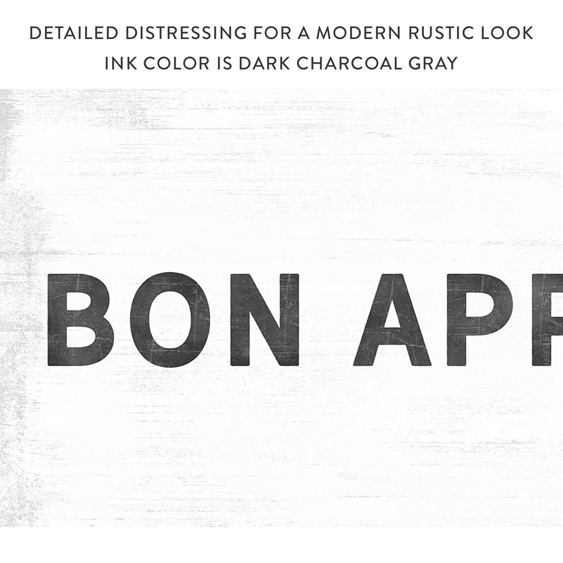 Large Bon Appetit Sign Bon Appetit Wall Art Bon Appetit | Etsy