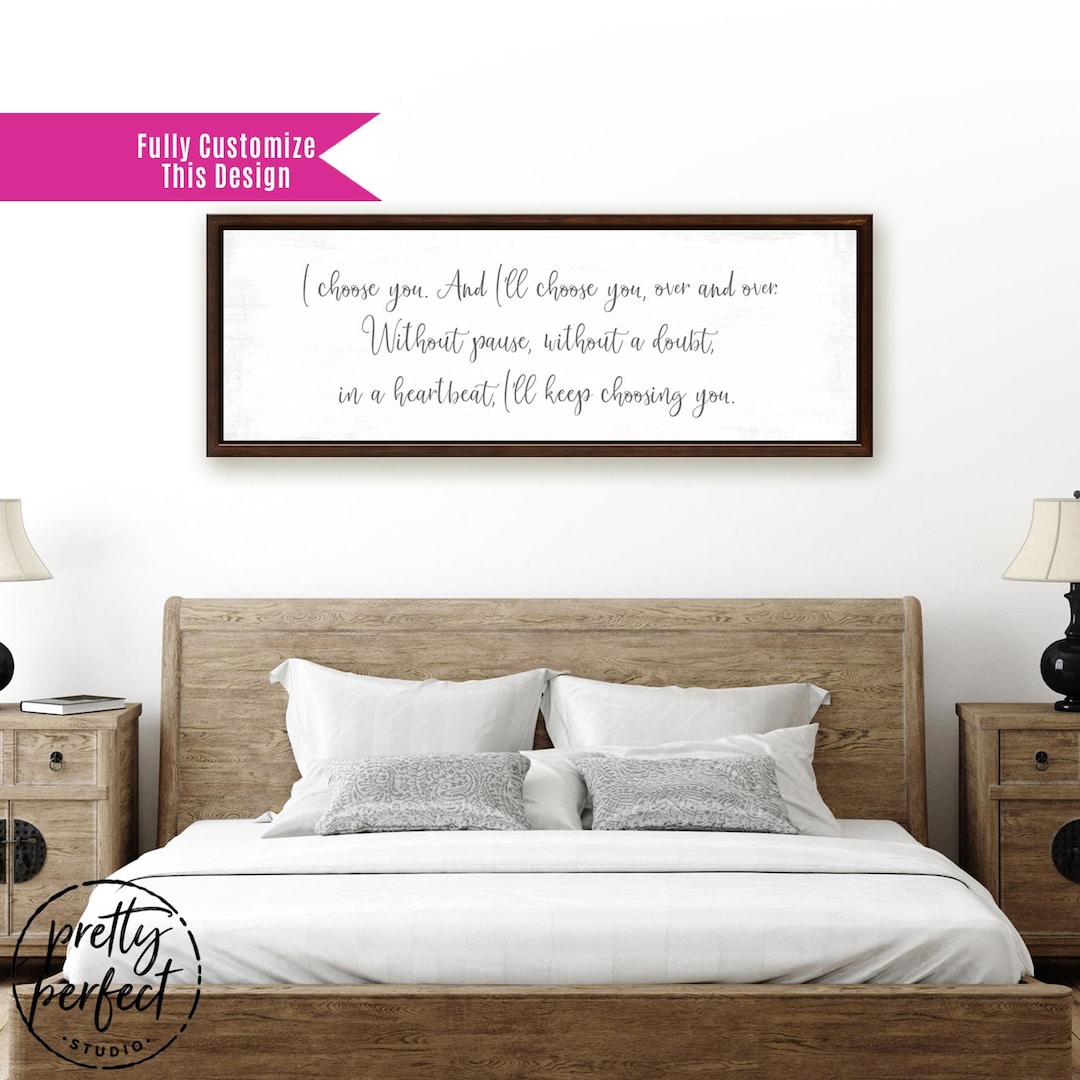 I'd Choose You Sign | I Chose You Wall Art - Etsy UK