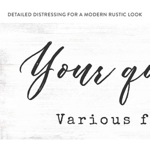 Custom Signs With Quotes | Custom Quote Signs for Home | by Pretty ...