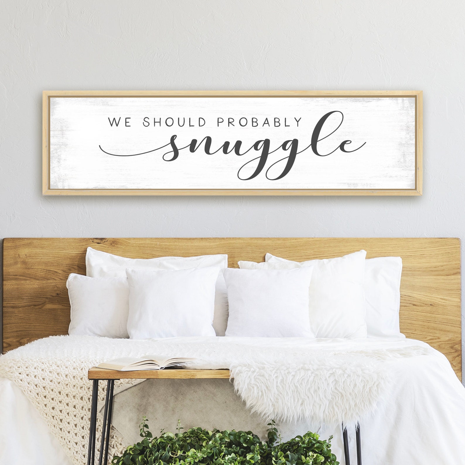 We Should Probably Snuggle Sign We Should Probably Snuggle | Etsy