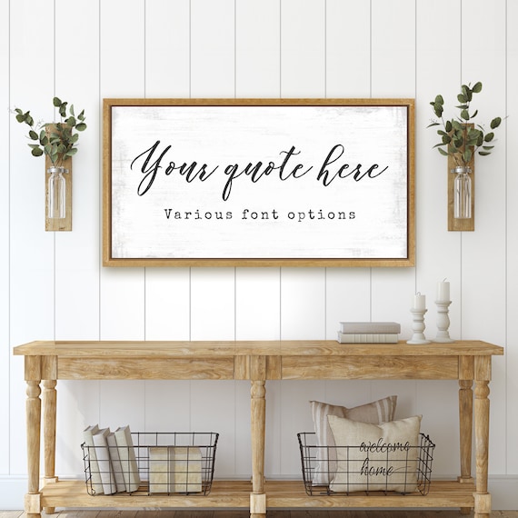 Personalized Signs Custom Canvas Wall Art | Etsy