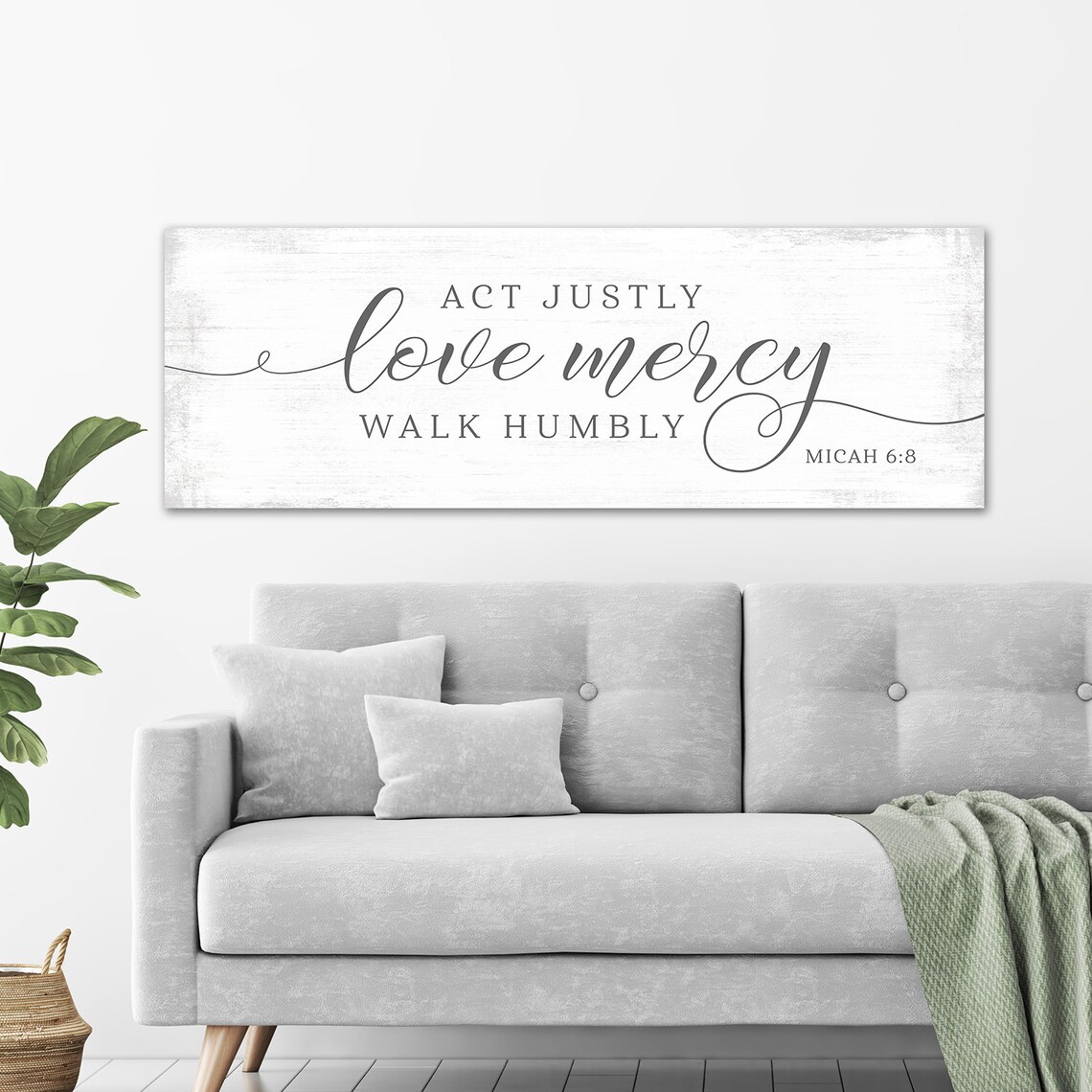 Act Justly Love Mercy Walk Humbly Sign Micah 6:8 | Etsy
