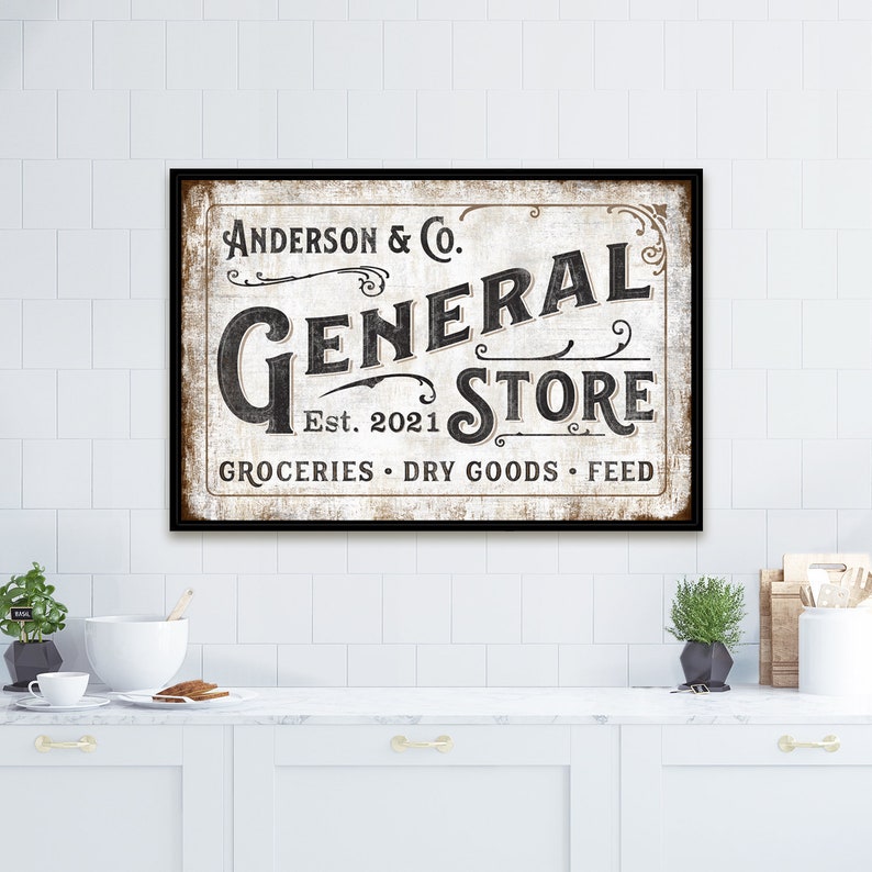 Custom General Store Sign Vintage General Store Sign - Etsy
