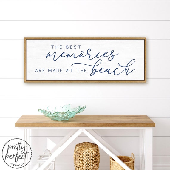 Beach Memories Sign Beach House Wall Art the Best Memories - Etsy