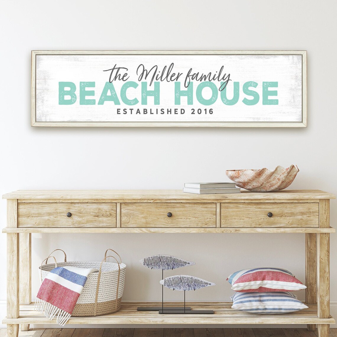 Personalized Beach House Sign Family Beach House Sign | Etsy