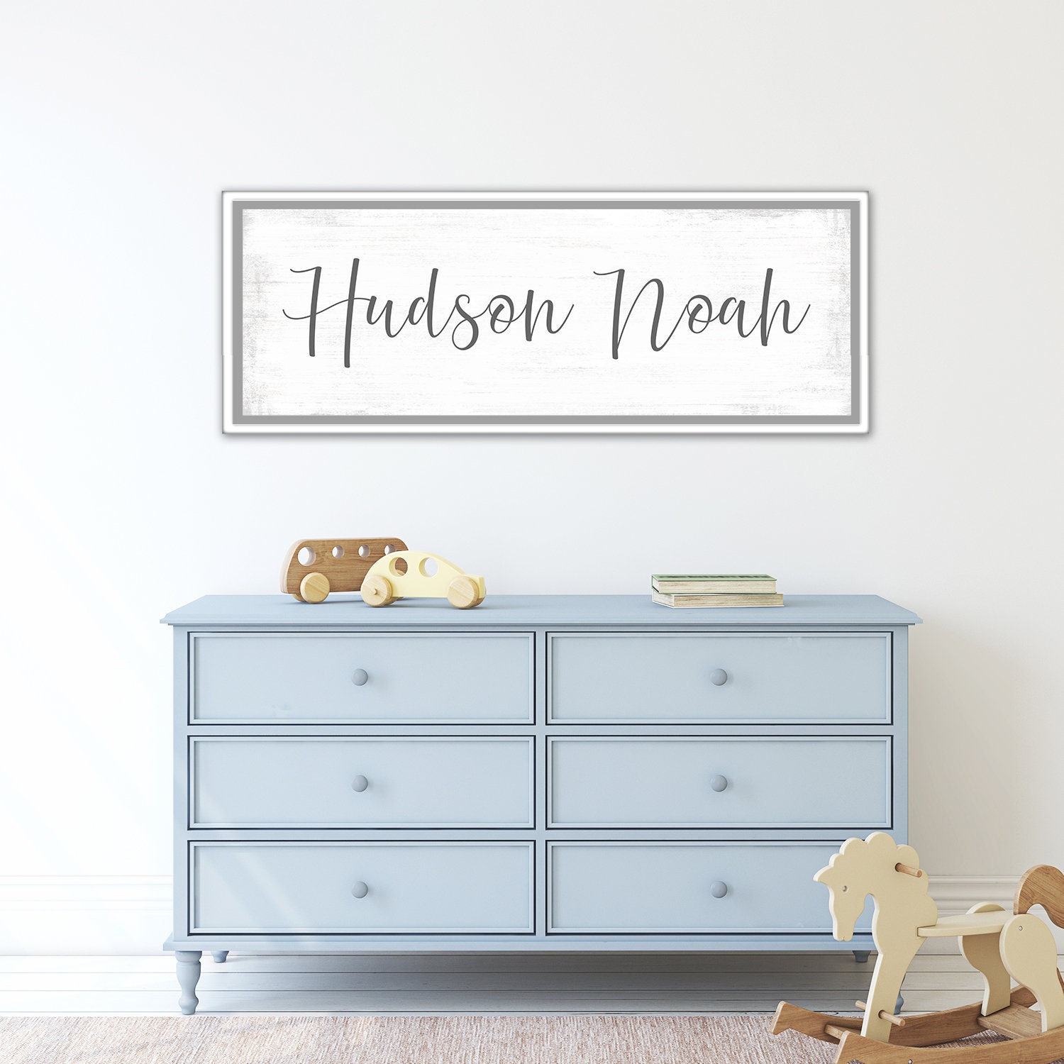 Personalized Baby Boy Nursery Name Sign | Etsy