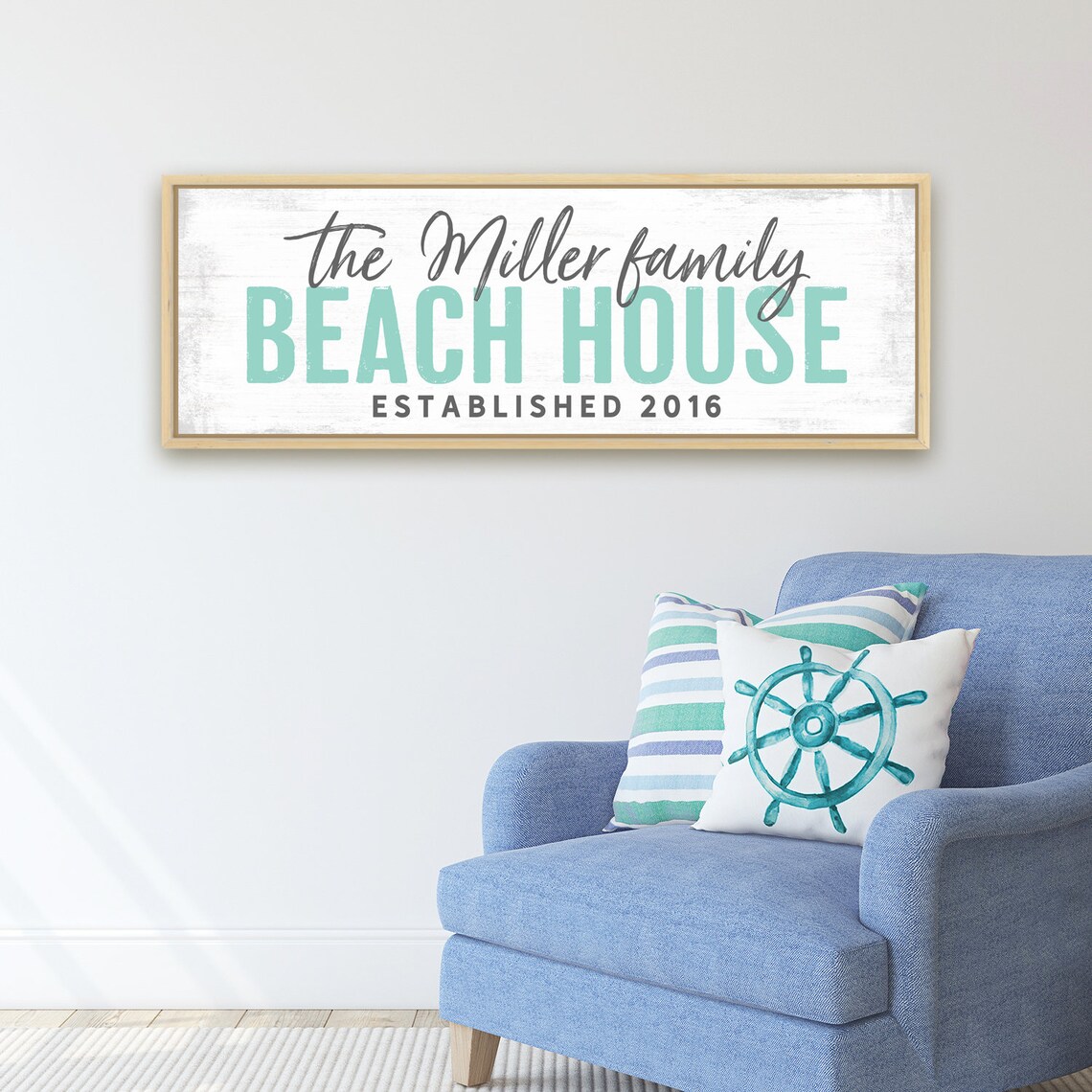 Personalized Beach House Sign Family Beach House Sign | Etsy