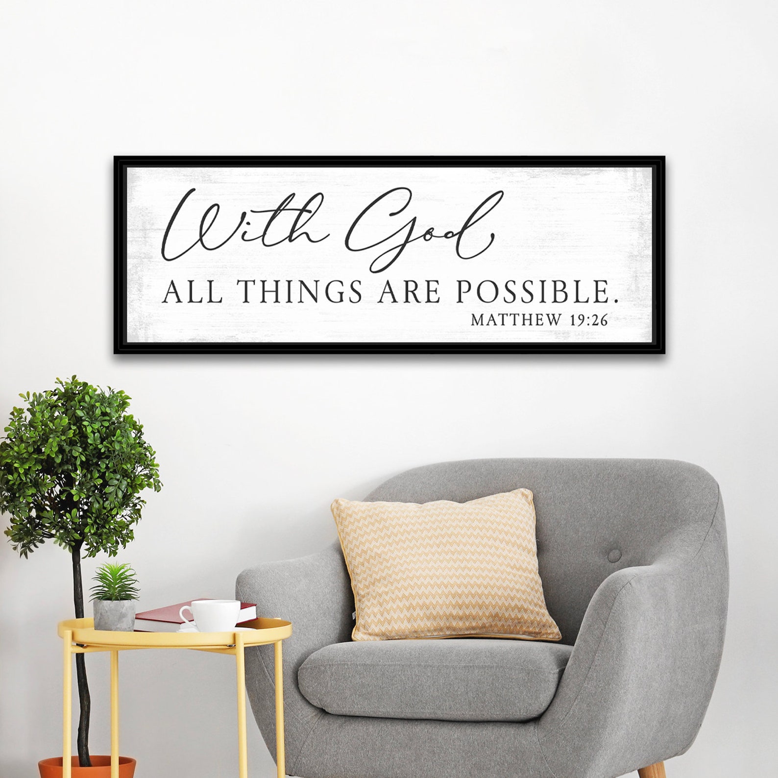 With God All Things Are Possible Sign All Things Are | Etsy