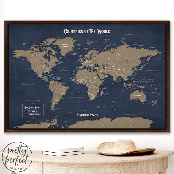 World Travel Map - Etsy