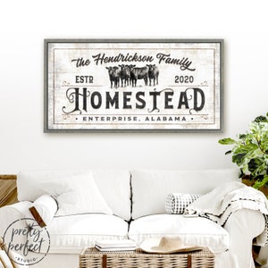 Personalized Homestead Sign Farmhouse Homestead Sign Homestead Gifts ...