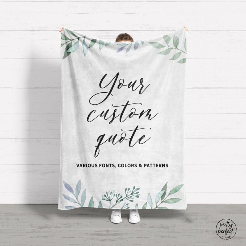 Custom Quote Blanket Unique Gifts for Women / Men Throw - Etsy