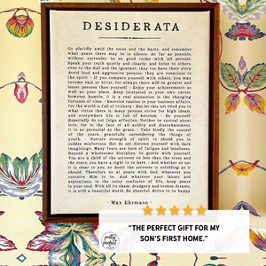 Desiderata Framed Wall Art | Desiderata Print | Desiderata Poem Max ...