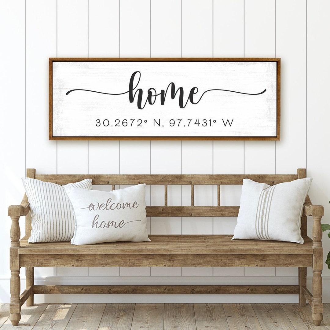 New Home Sign With Coordinates | Realtor Housewarming Gift, Real Estate ...