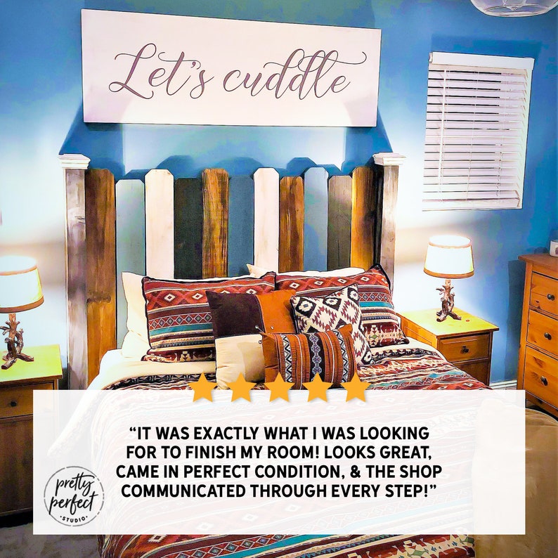 Let's Cuddle Sign | Etsy