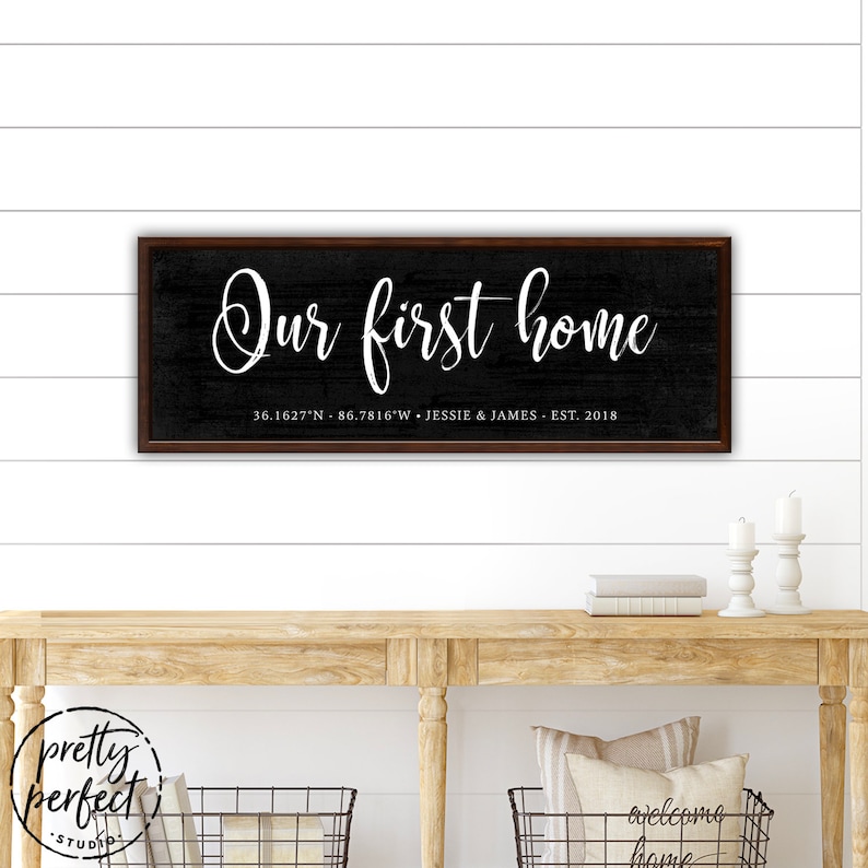 Our First Home Sign - Etsy