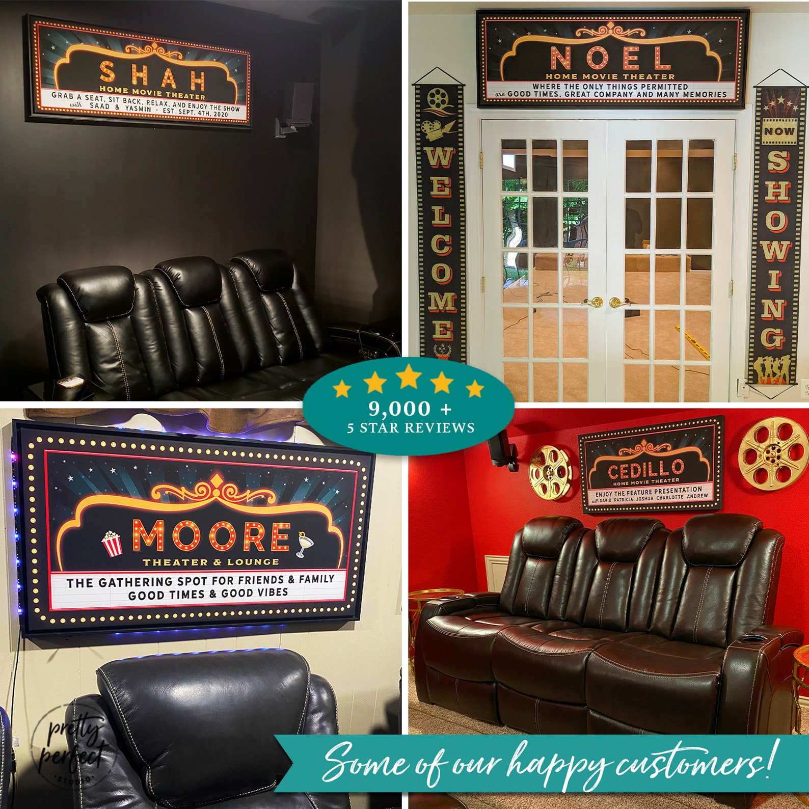 Custom Home Movie Theater Sign Movie Theater Decor Movie - Etsy