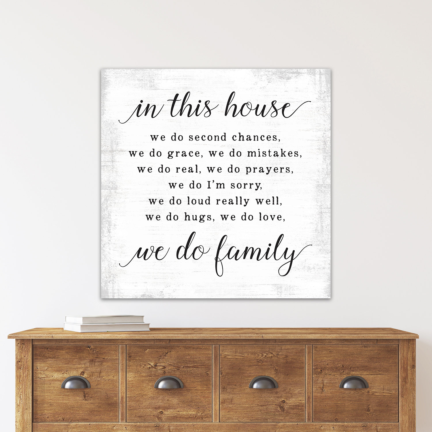 In This House Sign We Do Family in This Family Sign in - Etsy