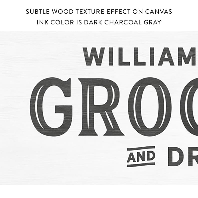 Personalized Grocery Sign groceries and Dry Goods Groceries | Etsy