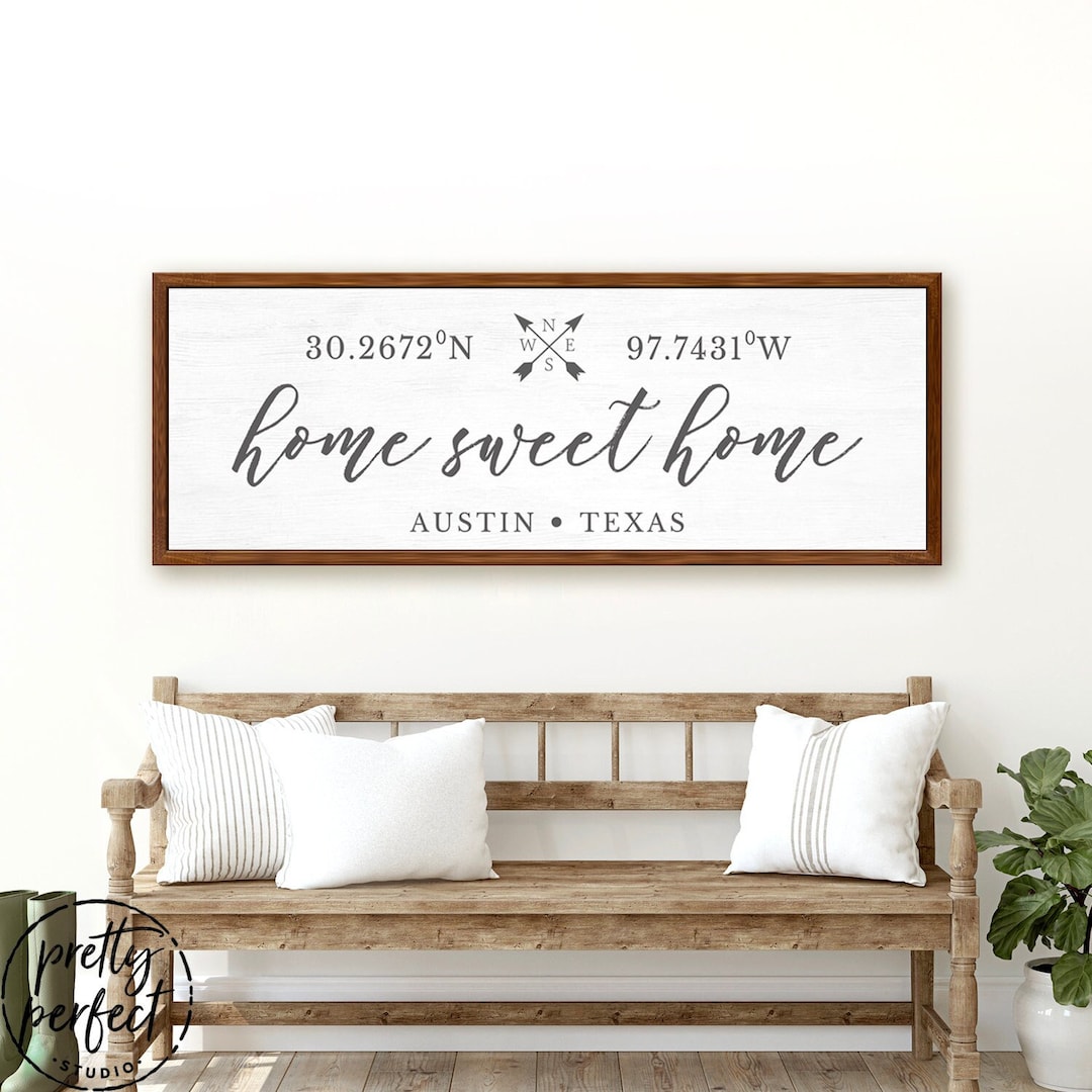 Custom Home Sweet Home Sign, Realtor Closing Gift for Seller Clients ...