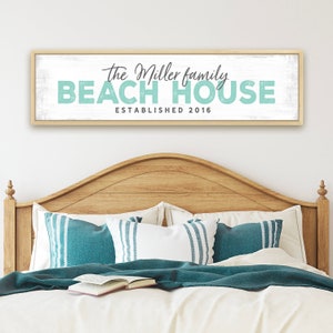 Personalized Beach House Sign | Etsy