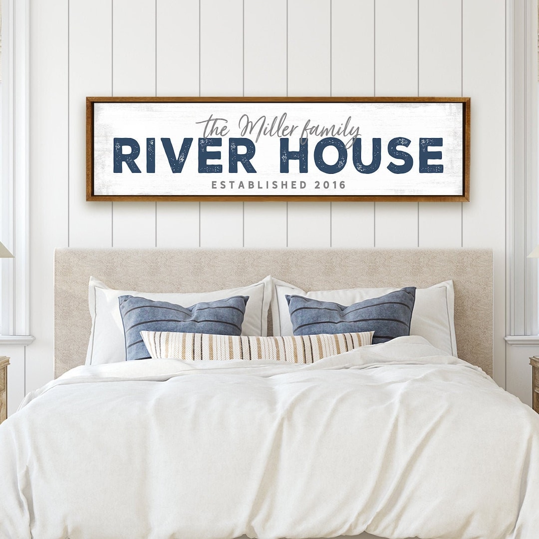 Custom River Sign Welcome to the River House Personalized River House ...