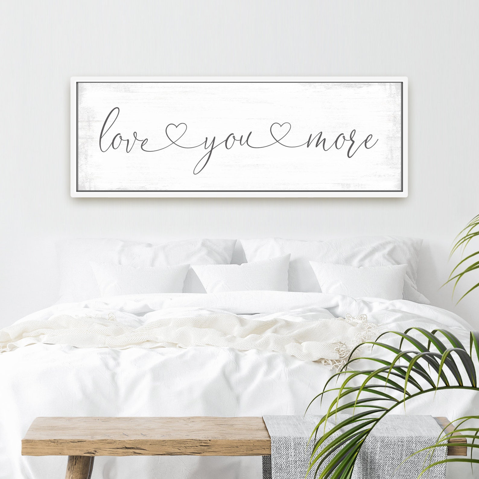 Love You More Sign Love You More | Etsy