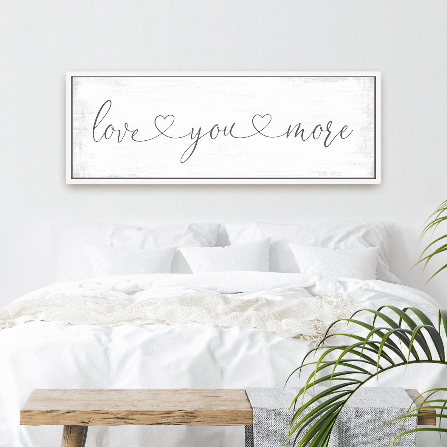 Love You More Sign Love You More | Etsy