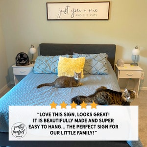 Just You Me and the Cats Sign - Etsy