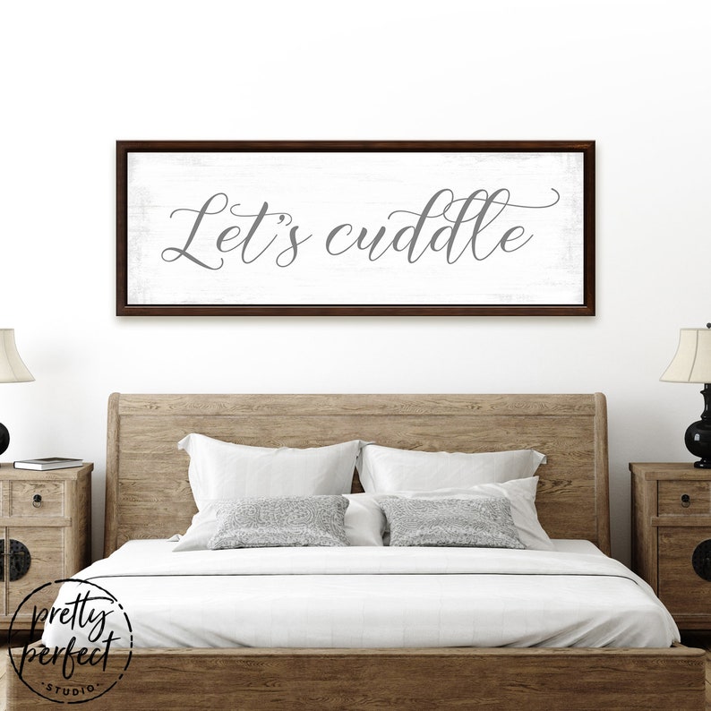 Let's Cuddle Sign - Etsy