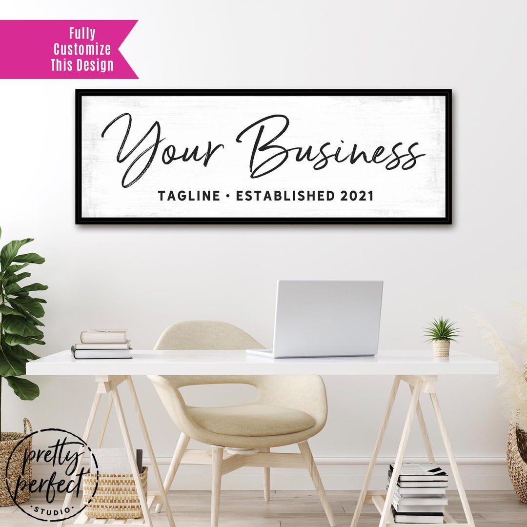 Custom Indoor Business Signs, Office Wall Art, Personalized Signs for ...