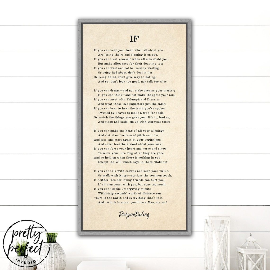 Rudyard Kipling If Poem - Etsy
